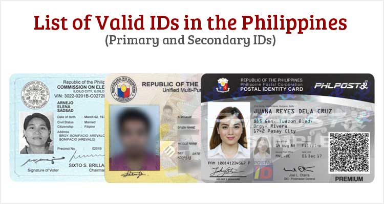 List of Valid IDs in the Philippines - Philippine IDs List of Valid IDs in the Philippines - Philippine IDs